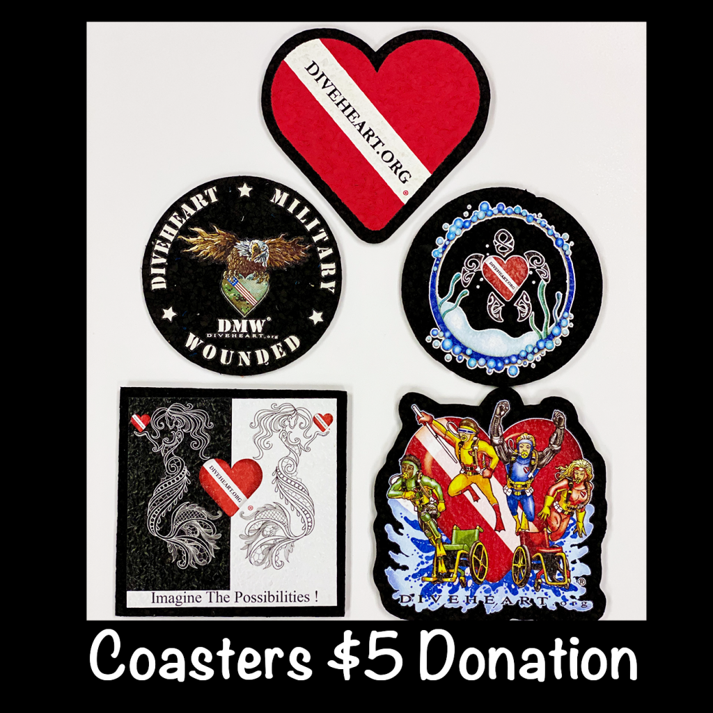 Diveheart Coasters - DIVEHEART